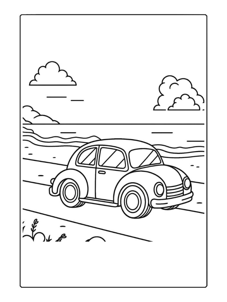 25+ Kleurplaat Auto Gratis Printen