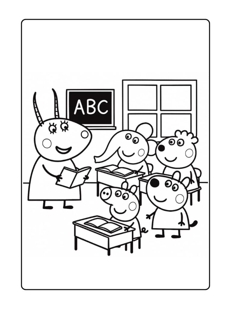 Gratis Kleurplaat Peppa Pig Printen - Kleurplaat.center