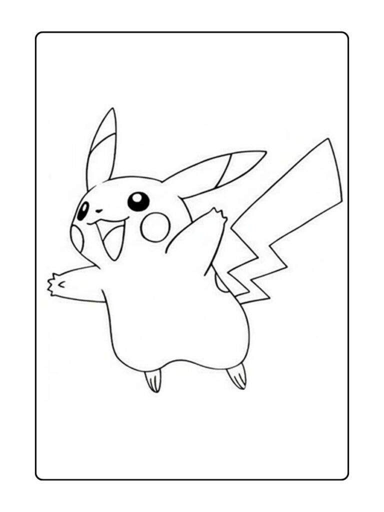 Kleurplaat Pikachu | Gratis Printen, Downloaden Pdf - Kleurplaat.center