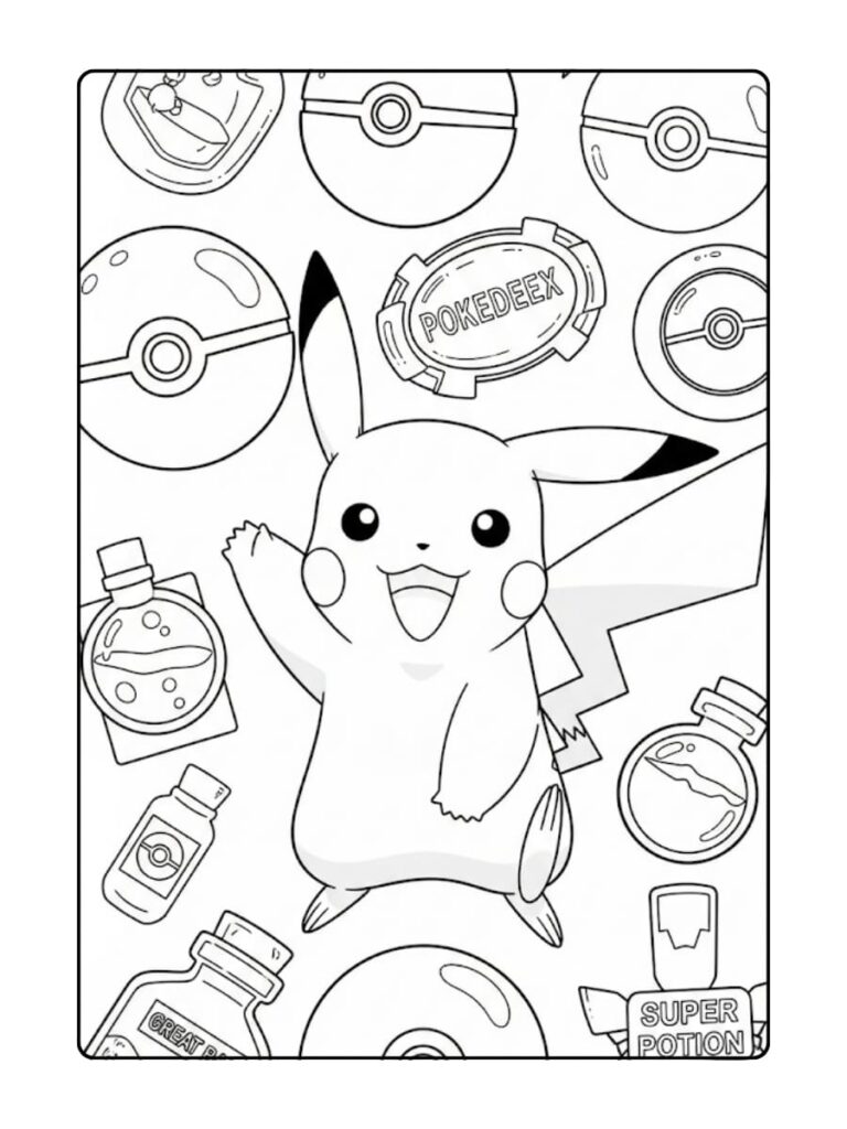 Kleurplaat Pikachu | Gratis Printen, Downloaden Pdf - Kleurplaat.center