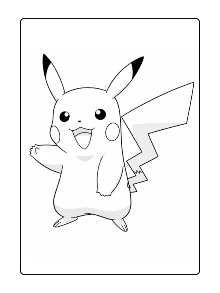 Kleurplaat Pikachu | Gratis Printen, Downloaden Pdf - Kleurplaat.center