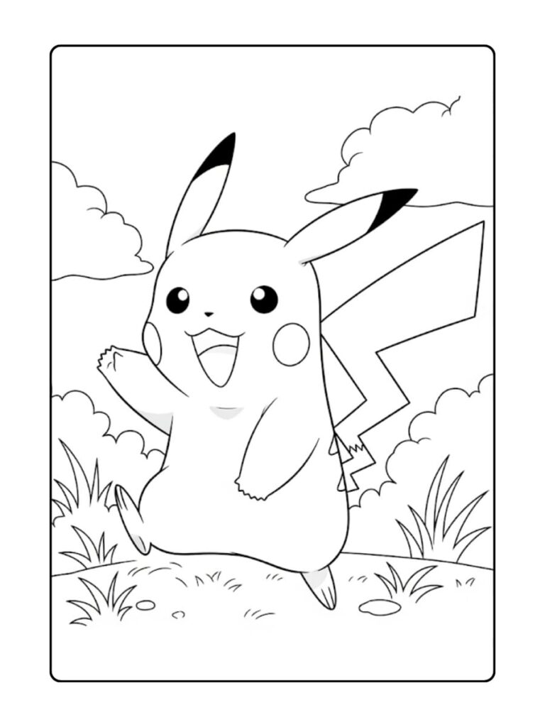 Kleurplaat Pikachu | Gratis Printen, Downloaden Pdf - Kleurplaat.center