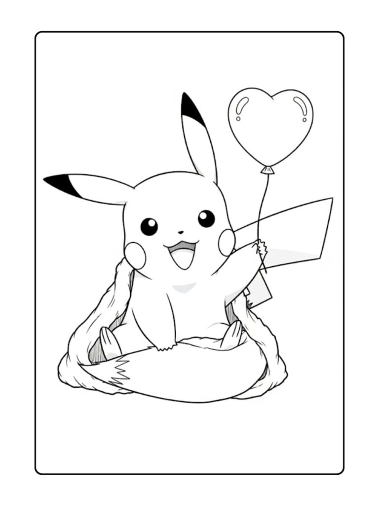 Kleurplaat Pikachu | Gratis Printen, Downloaden Pdf - Kleurplaat.center