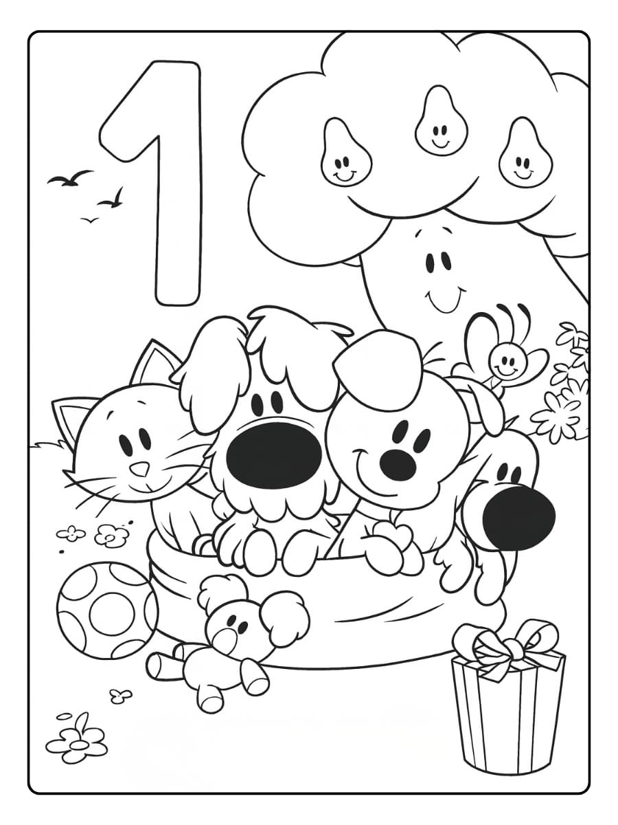 Woezel En Pip Kleurplaat | Gratis, Printen Pdf!