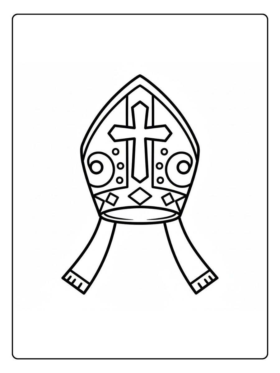 Gratis Staf Van Sinterklaas Kleurplaat Om Te Printen - Kleurplaat.center